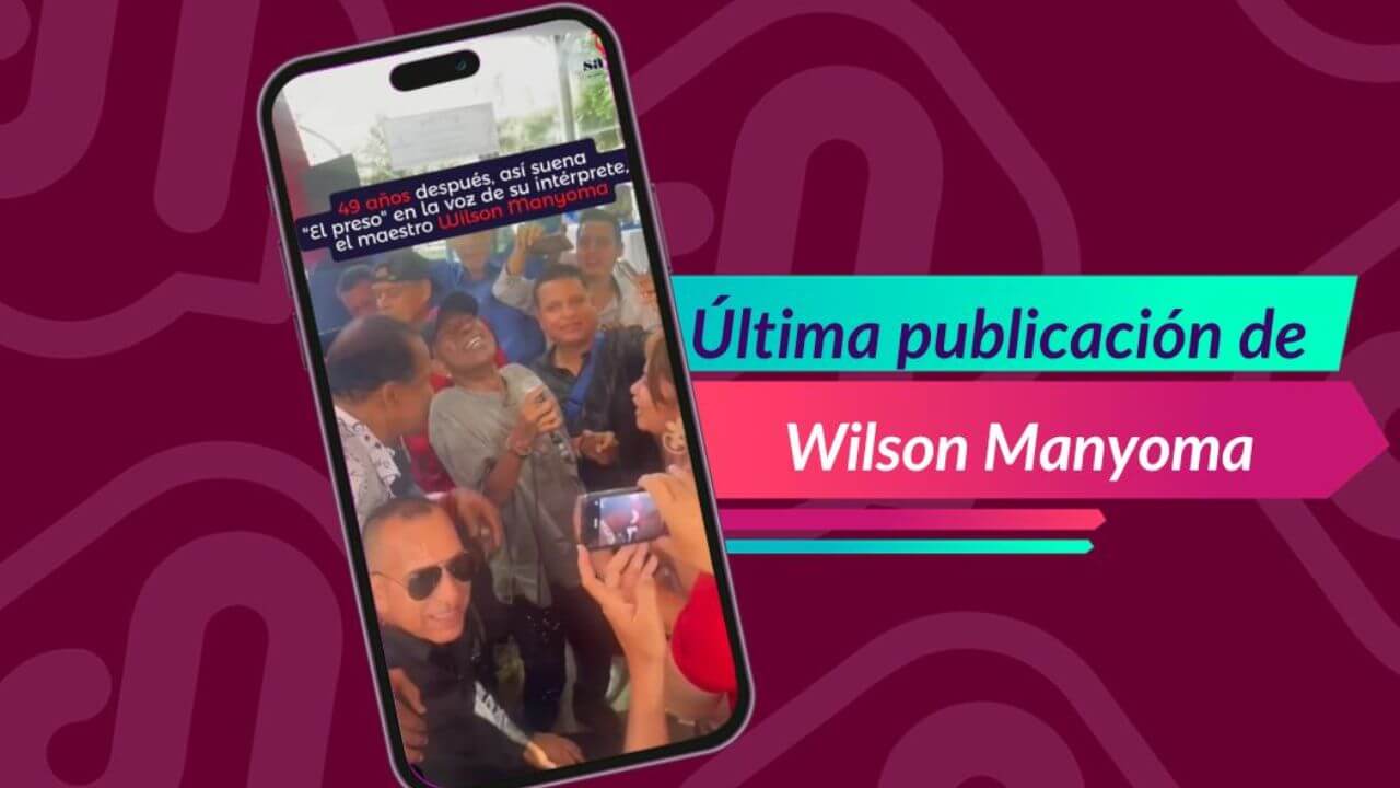 La última publicación de Wilson Manyoma antes de fallecer