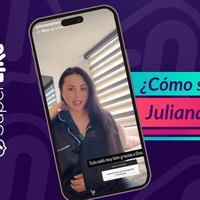 Juliana Calderón reapareció tras sufrir accidente