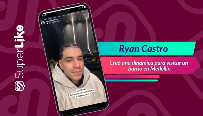 Ryan Castro crea dinámica para ir a un barrio