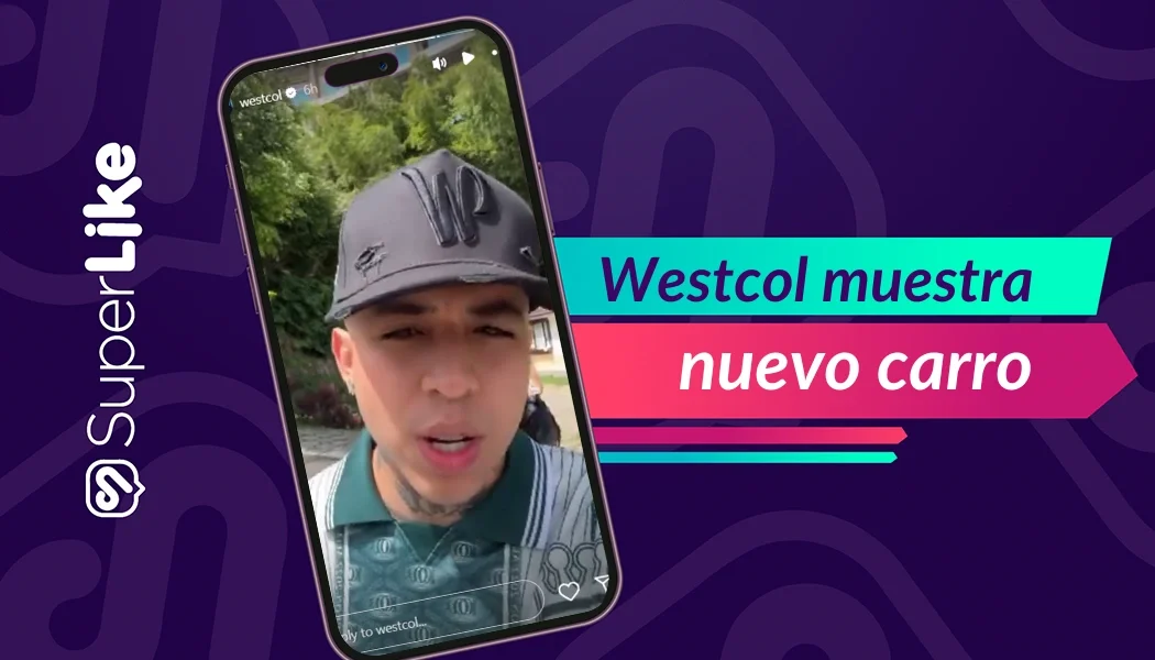 Westcol presumió su nuevo y lujoso carro